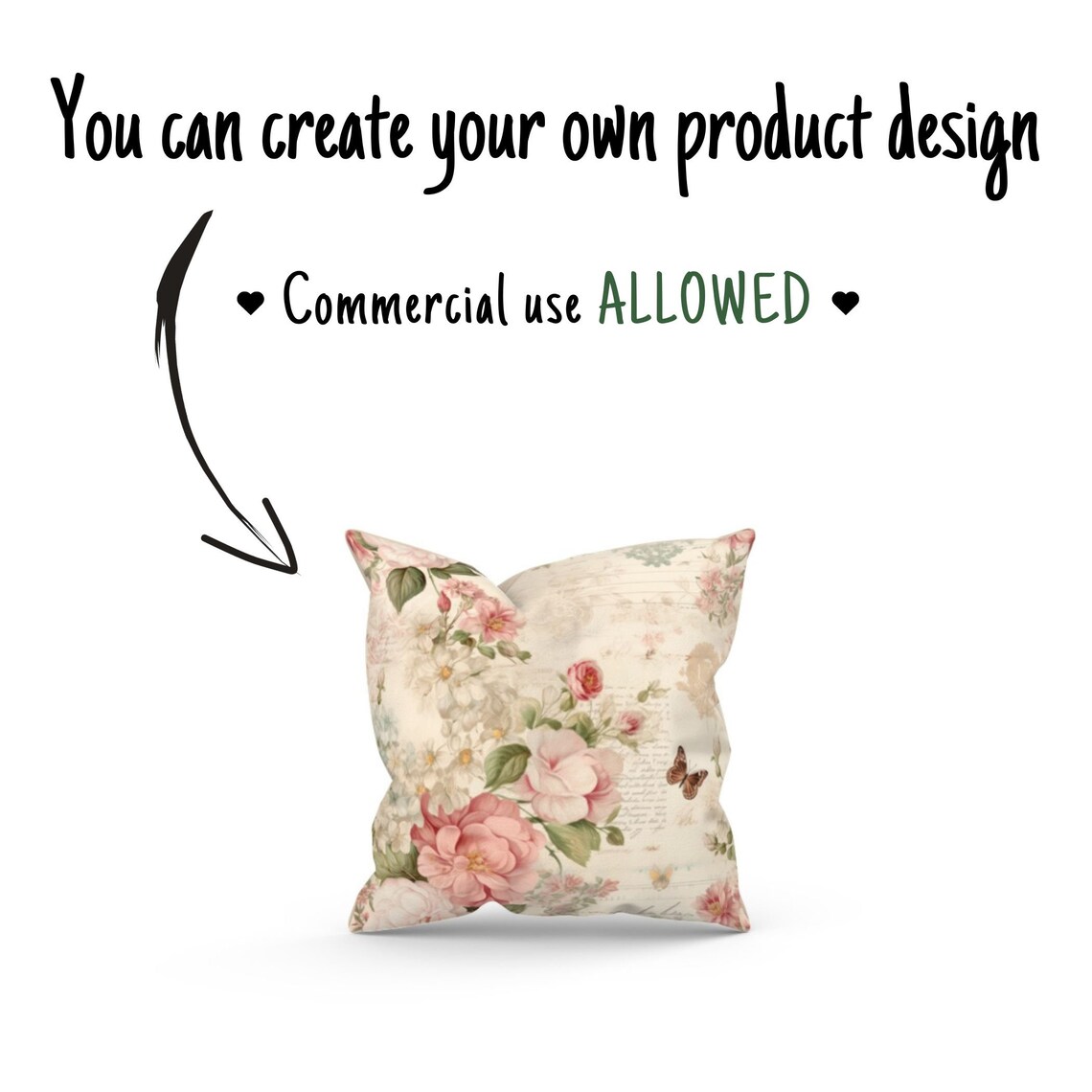 Shabby Chic Seamless Pattern Set, Vintage Flowers Scrapbook Paper ...