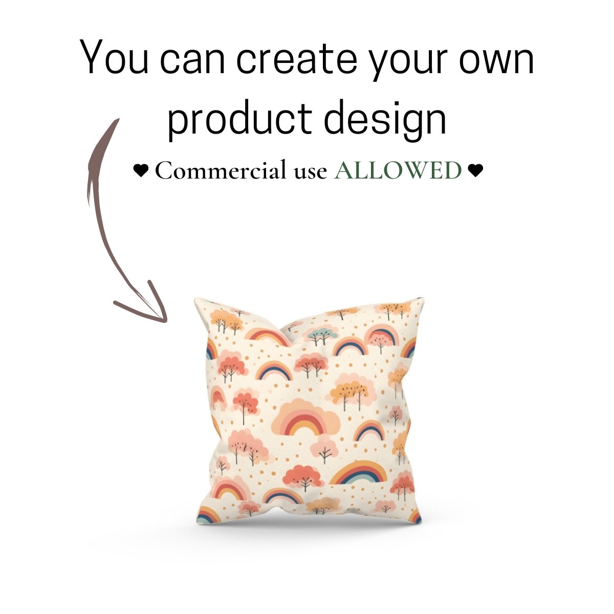 Boho Rainbow Digital Paper Set Boho Rainbow Seamless Pattern - Etsy