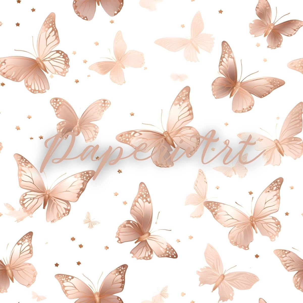Rose Gold Butterflies Digital Paper Set Butterflies Seamless - Etsy