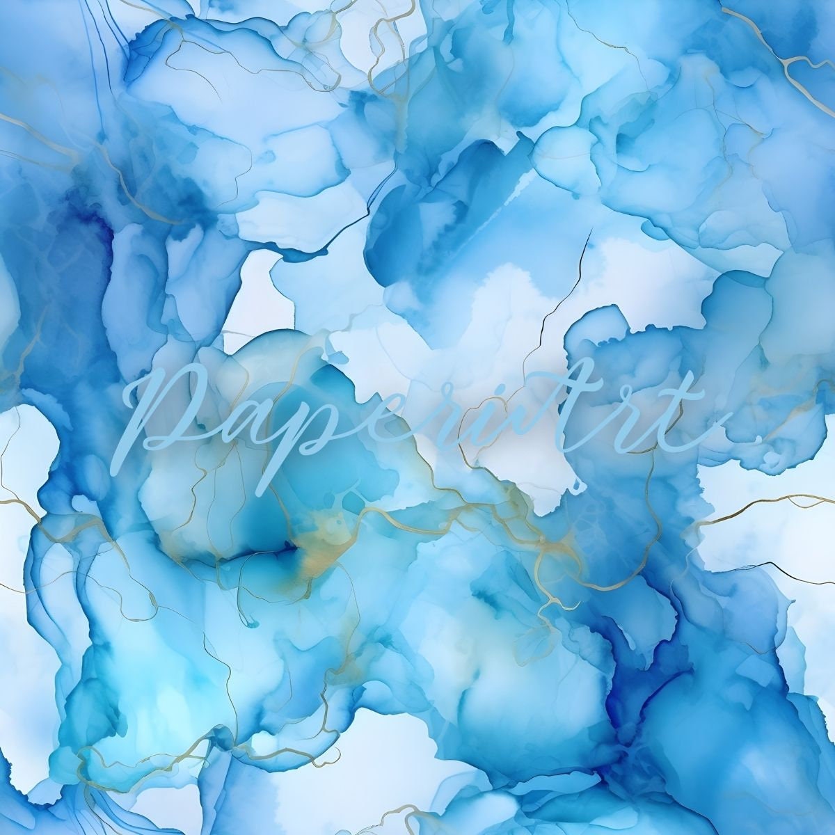 Blue Alcohol Ink Digital Paper, Alkohol Ink Seamless Pattern, Glitter ...