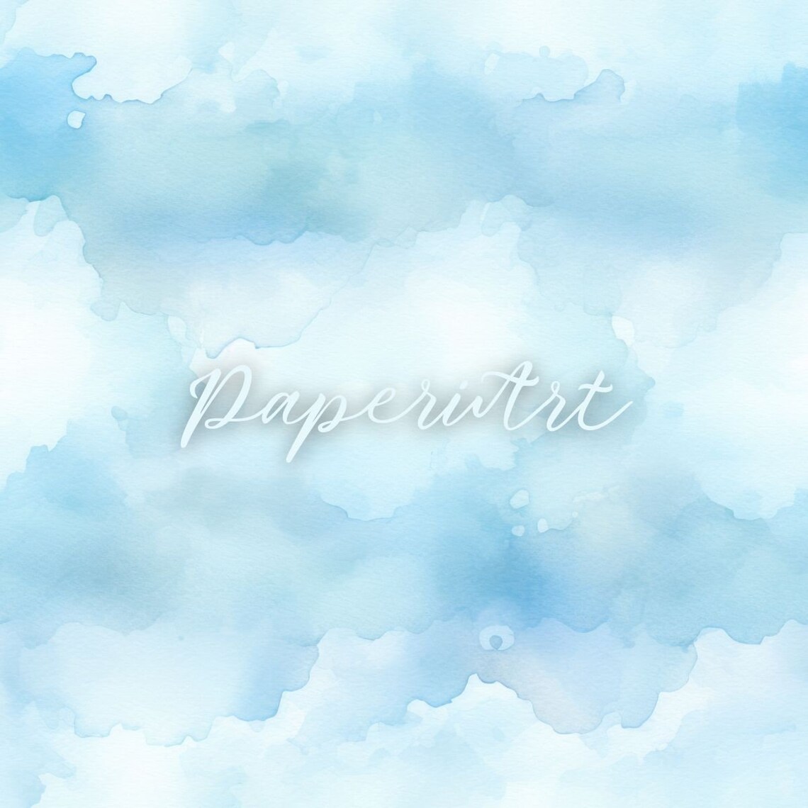 Watercolor Blue Ombre Digital Paper Set, Soft Blue Ombre Seamless ...