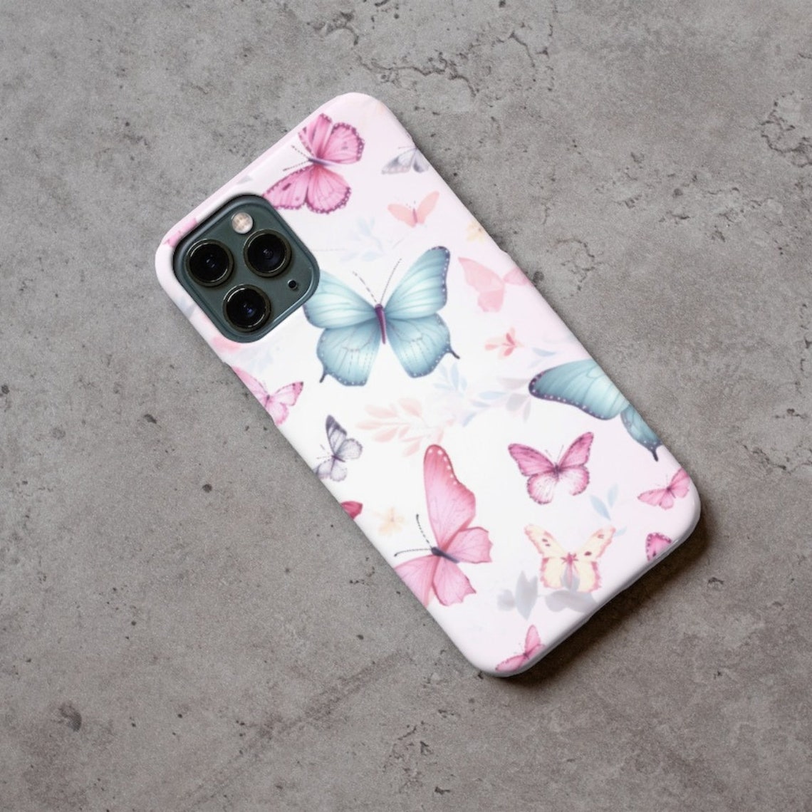 Pastel Butterflies Digital Paper Set, Watercolor Butterflies Seamless ...