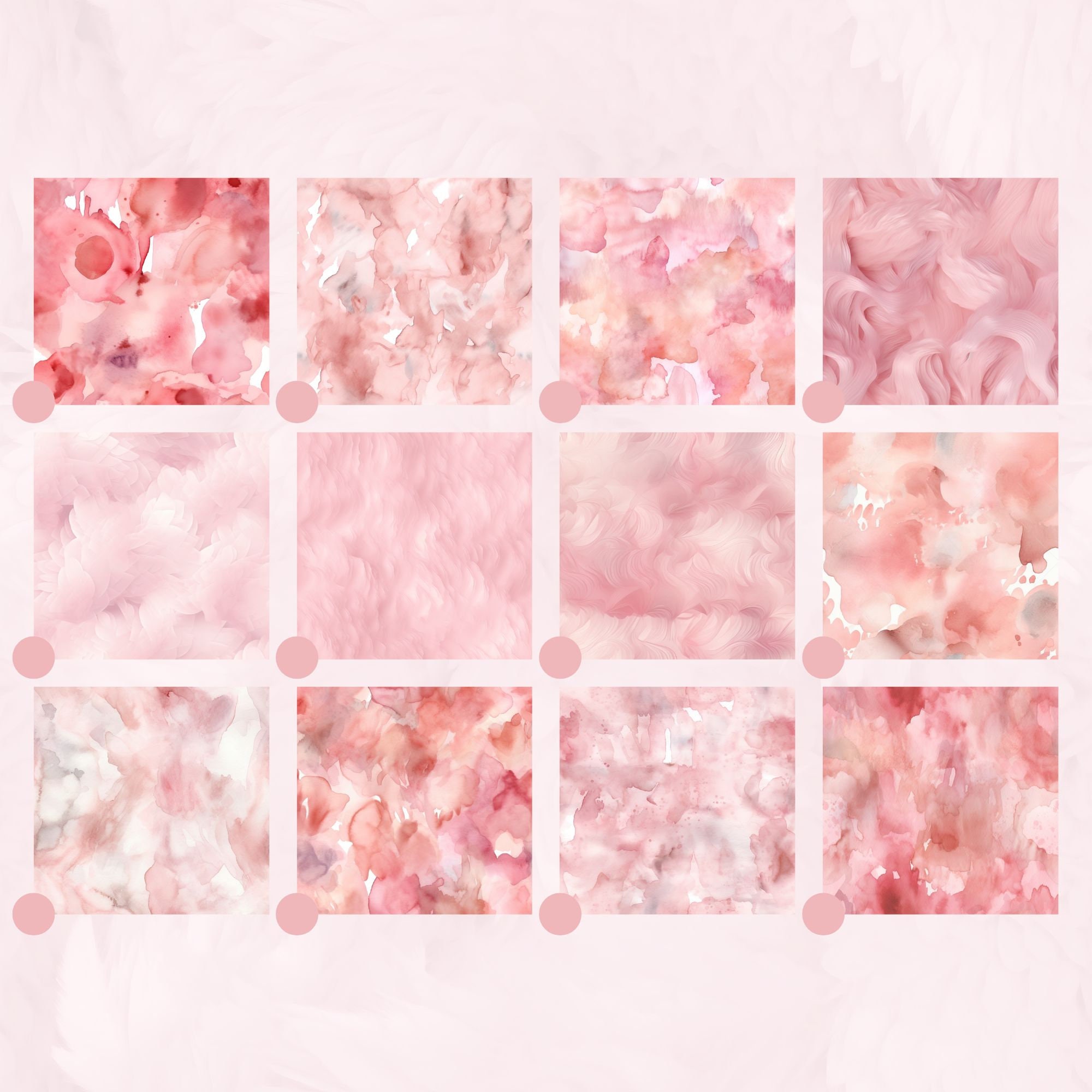 Watercolor Pink Digital Paper, Seamless Pink Pattern, Scrapbook Digital ...