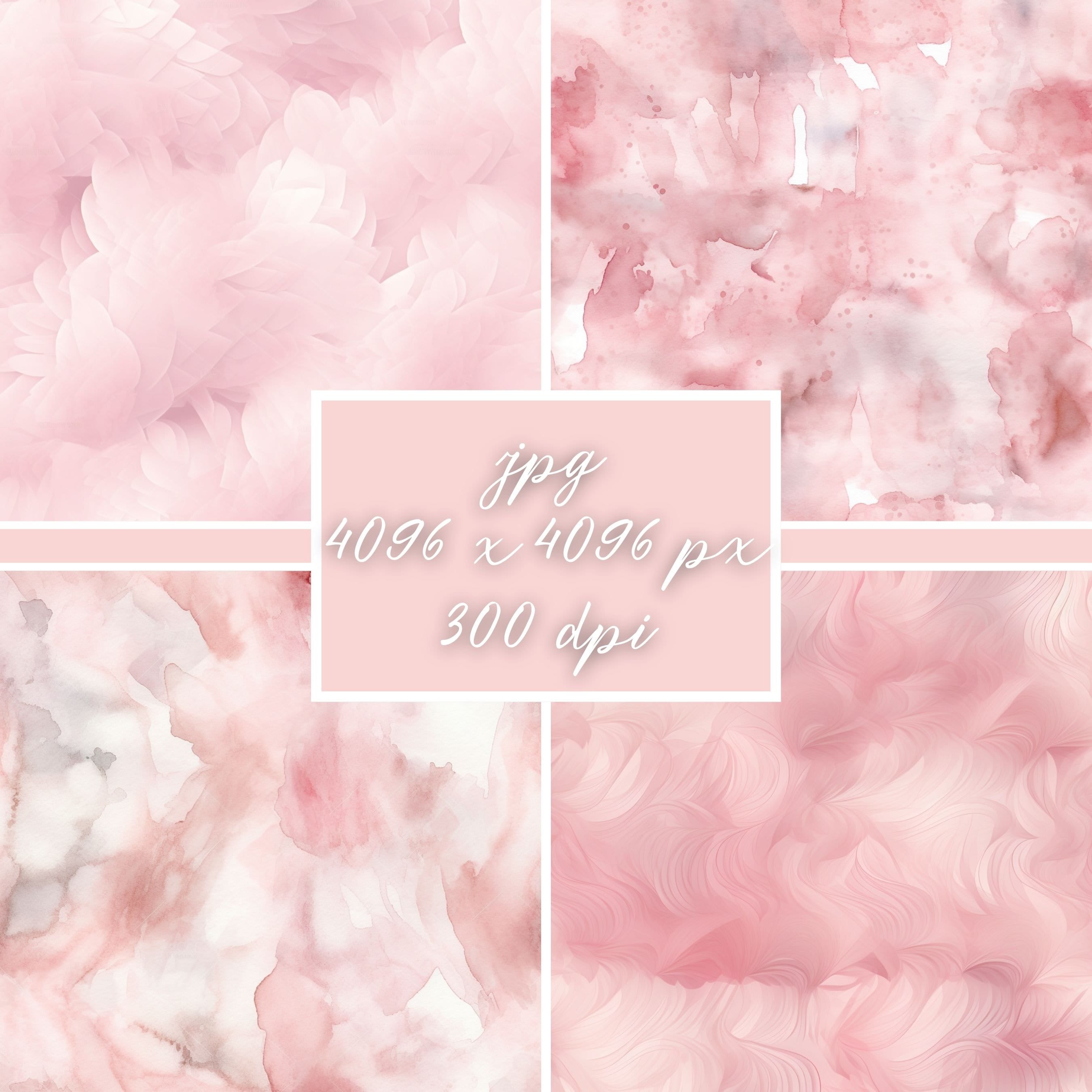 Watercolor Pink Digital Paper, Seamless Pink Pattern, Scrapbook Digital ...