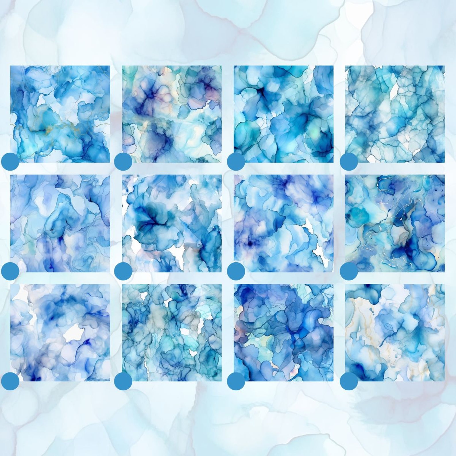 Blue Alcohol Ink Digital Paper, Alkohol Ink Seamless Pattern, Glitter ...