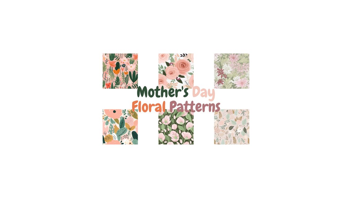 MOTHER'S DAY FLORAL, Floral Seamless Repeat Pattern, Backgrounds ...