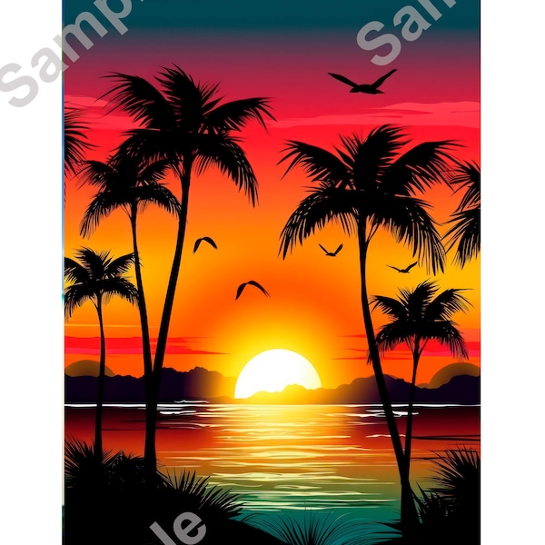 Sunset Poster - Etsy