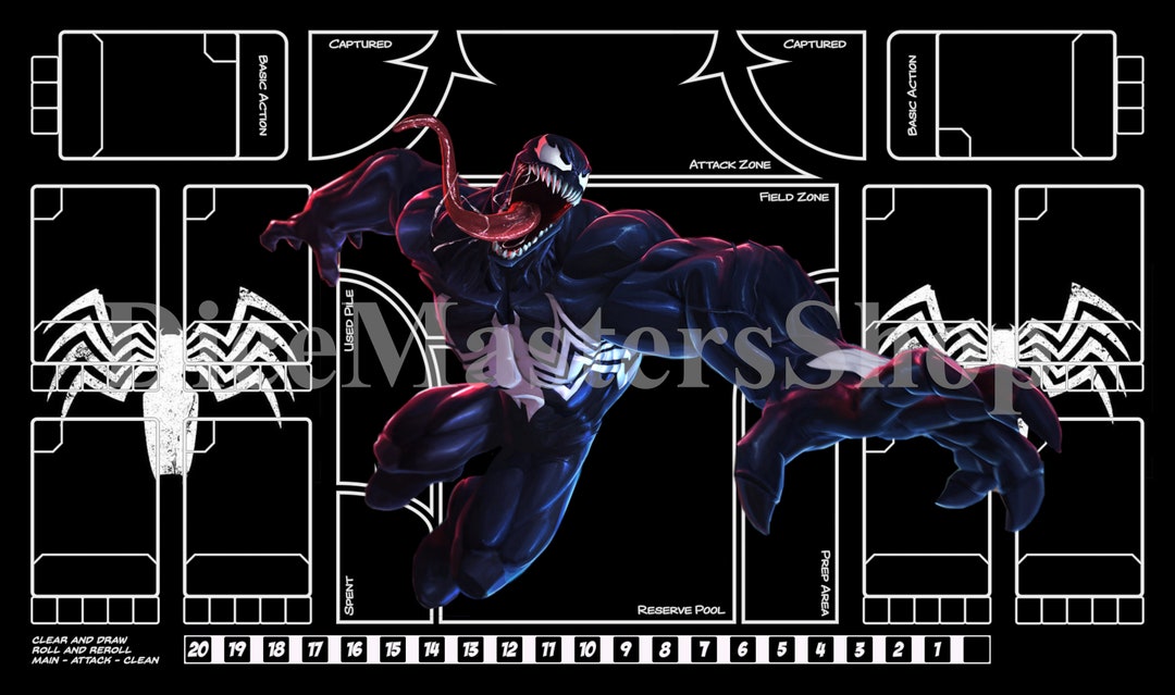 Dice Masters Playmat - Venom - Etsy