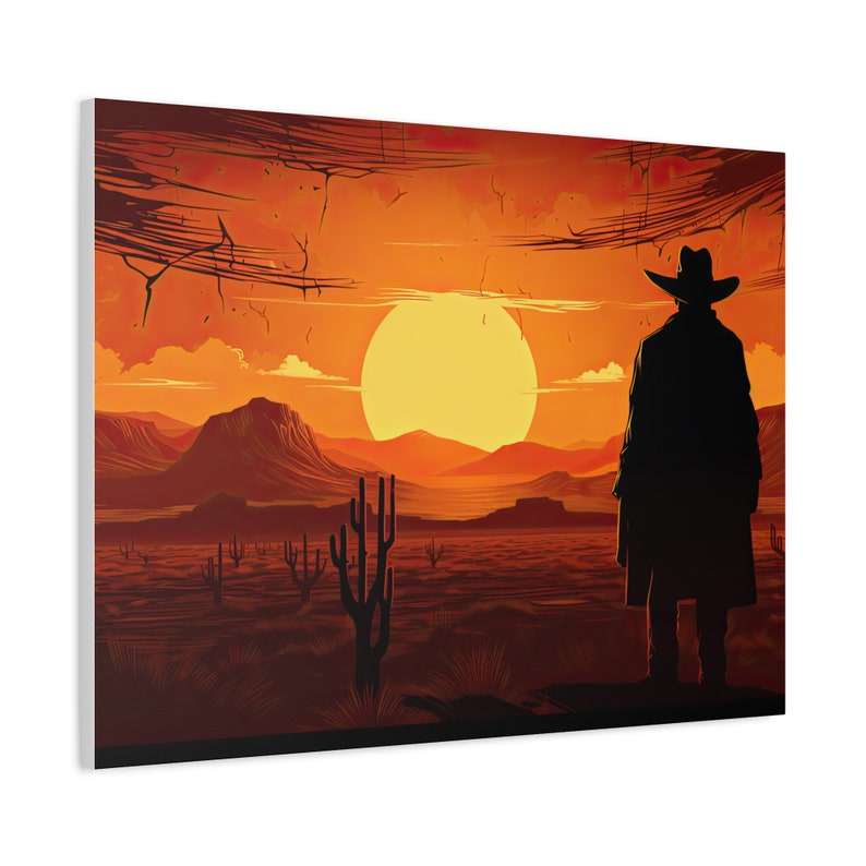 Dreamscape Frontier: Surreal Desert Sunset Photography With Cowboy Hat ...