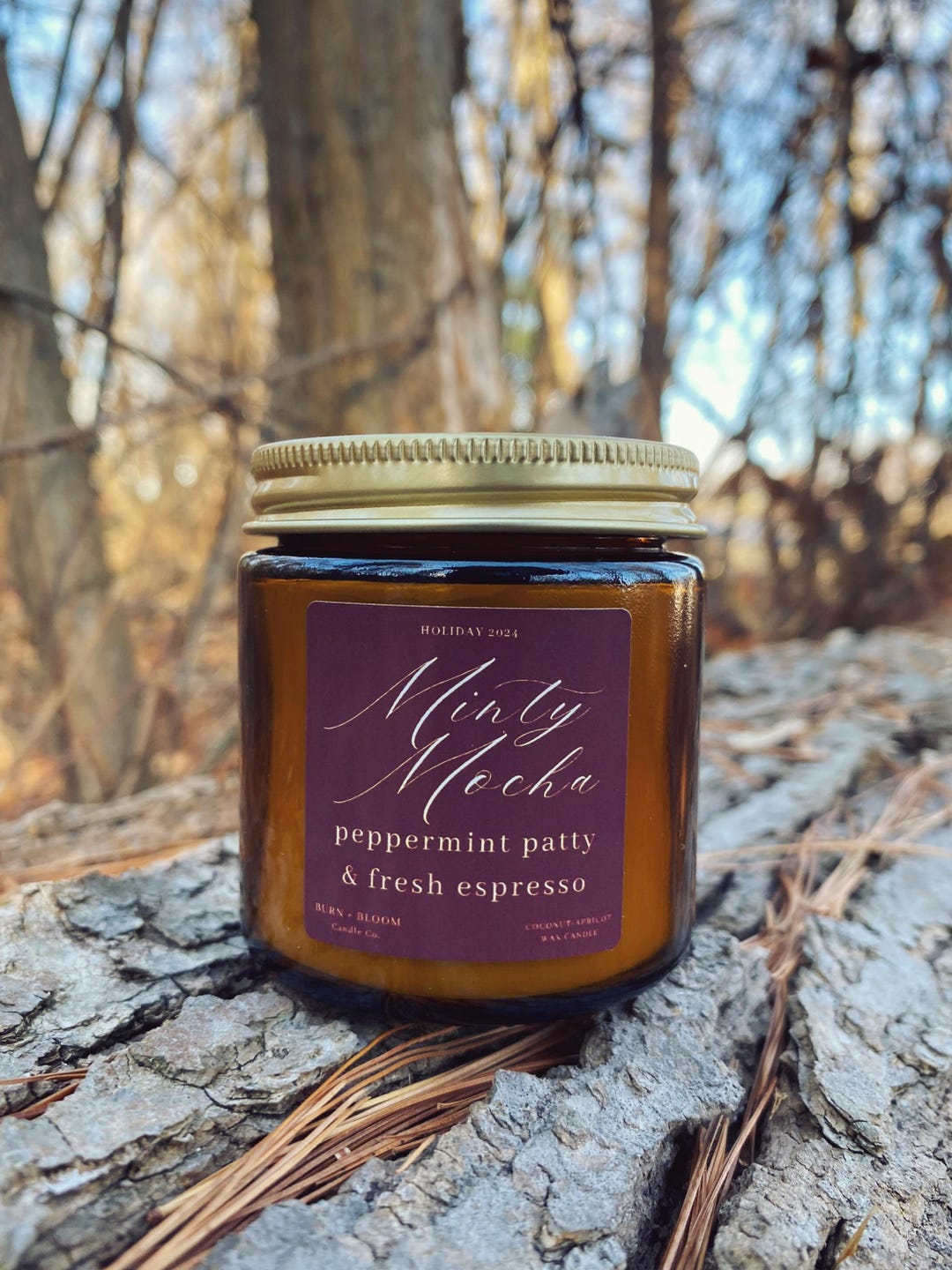 MINTY MOCHA / Peppermint / Chocolate / Espresso / 3.2oz Amber Jar ...