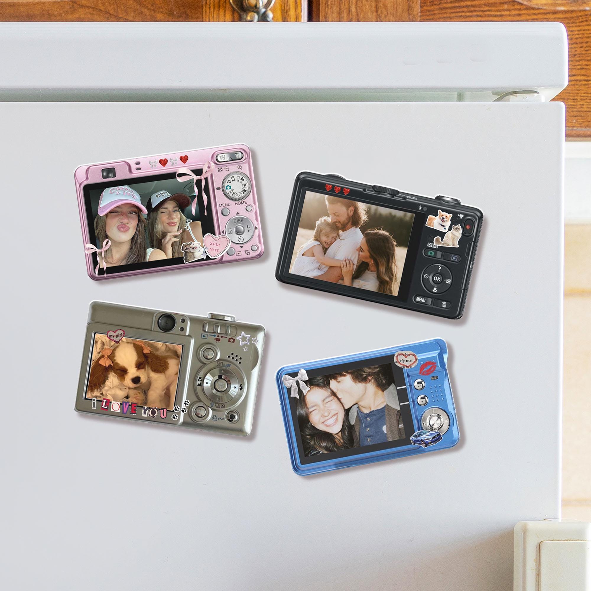 Personalized Vintage Camera Couple Photo Acrylic Magnet, Custom Family ...