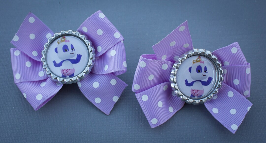 3" Lulu Panda Bows, Word Party Bows, Word Party Hair Bows, Word Party ...