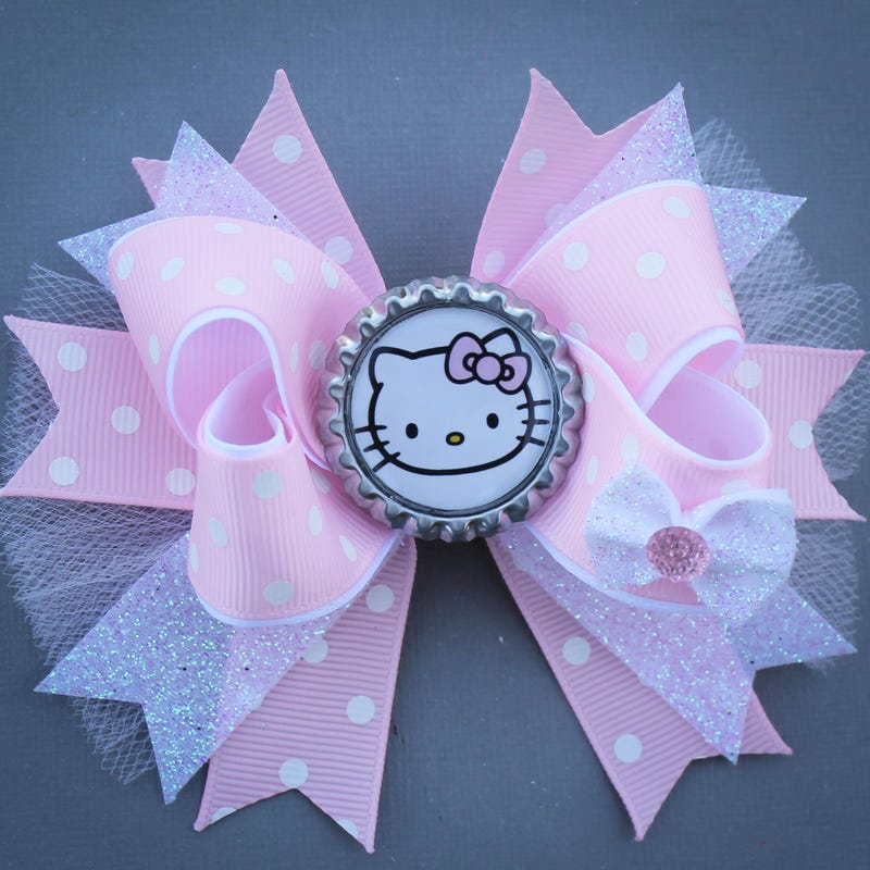 Hello Kittys Bow - Etsy