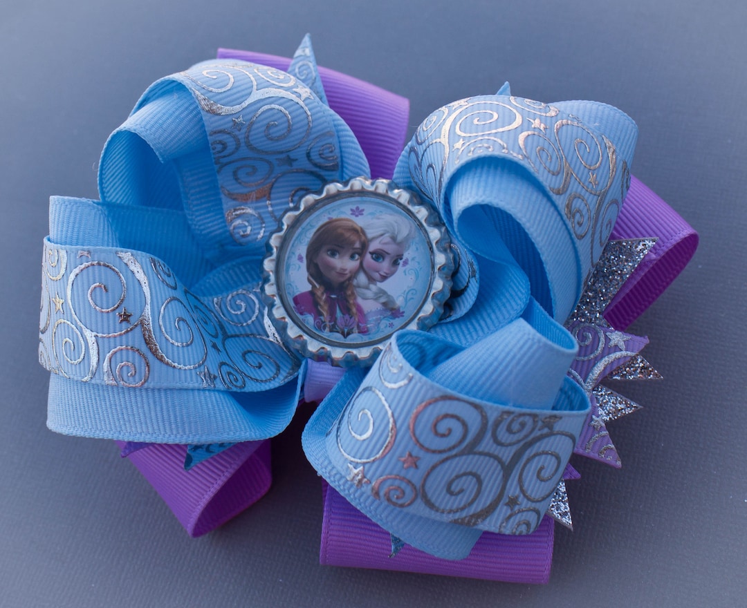 Frozen Bow, Frozen Hair Bow, Frozen Birthday, Frozen Party, Frozen Elsa ...