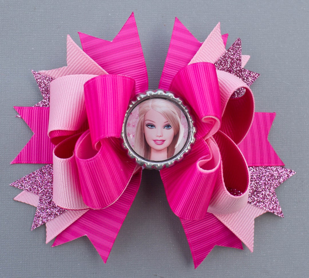 Barbie Bow Barbie Hair Bow Barbie Party Barbie Birthday - Etsy
