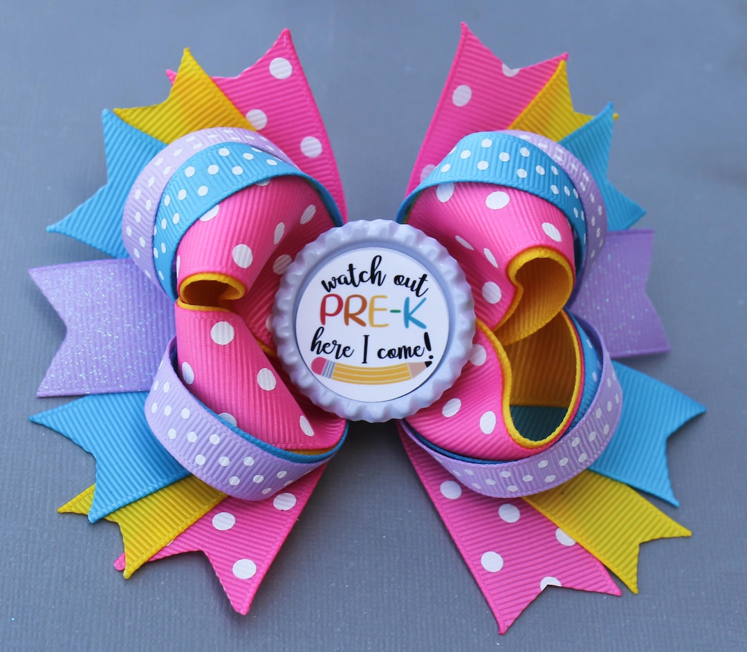 School Bow, School Hair Bow, Preschool Bow, Preschool Hair Bow, Your ...