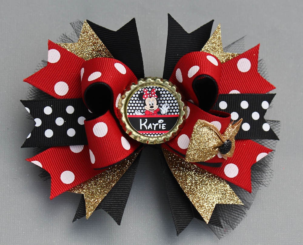 Personalized Minnie Mouse Bow Minnie Mouse Bow Minnie Mouse - Etsy