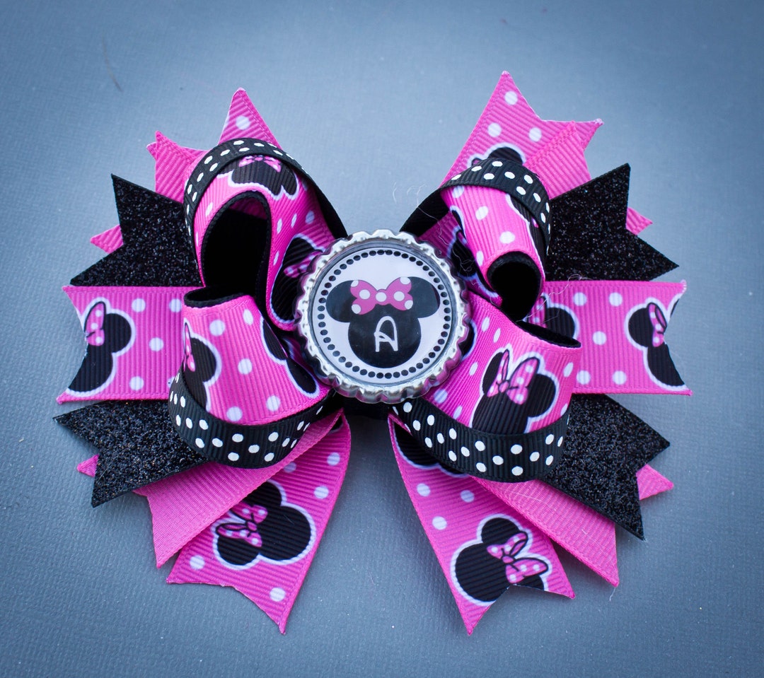 Minnie Mouse Bow, Minnie Mouse Hair Bow, Minnie Mouse Party, Minnie ...