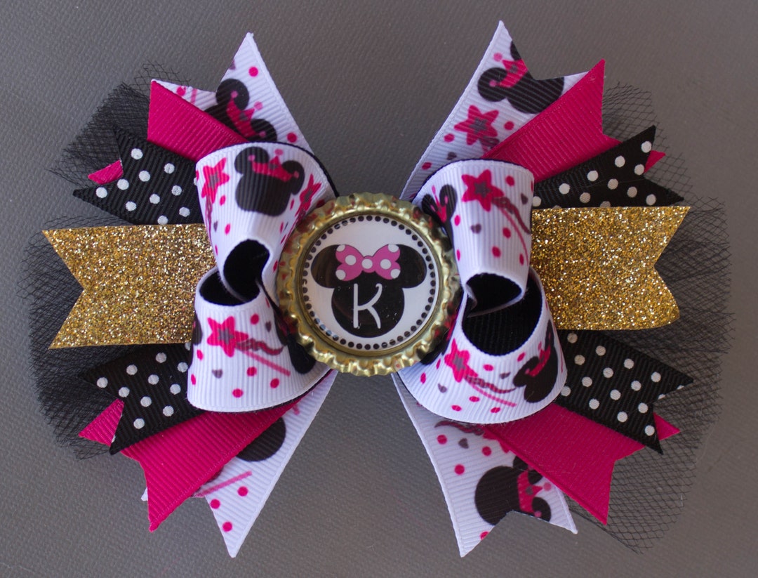 Minnie Mouse Bow, Minnie Mouse Hair Bow, Minnie Mouse Party, Minnie ...