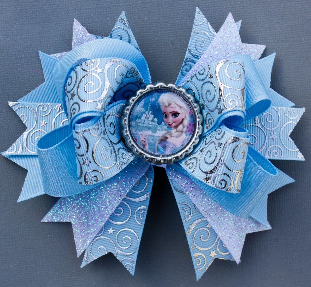 Frozen Elsa Bow, Elsa Bow, Frozen Bow, Elsa Hair Bow, Frozen Hair Bow ...