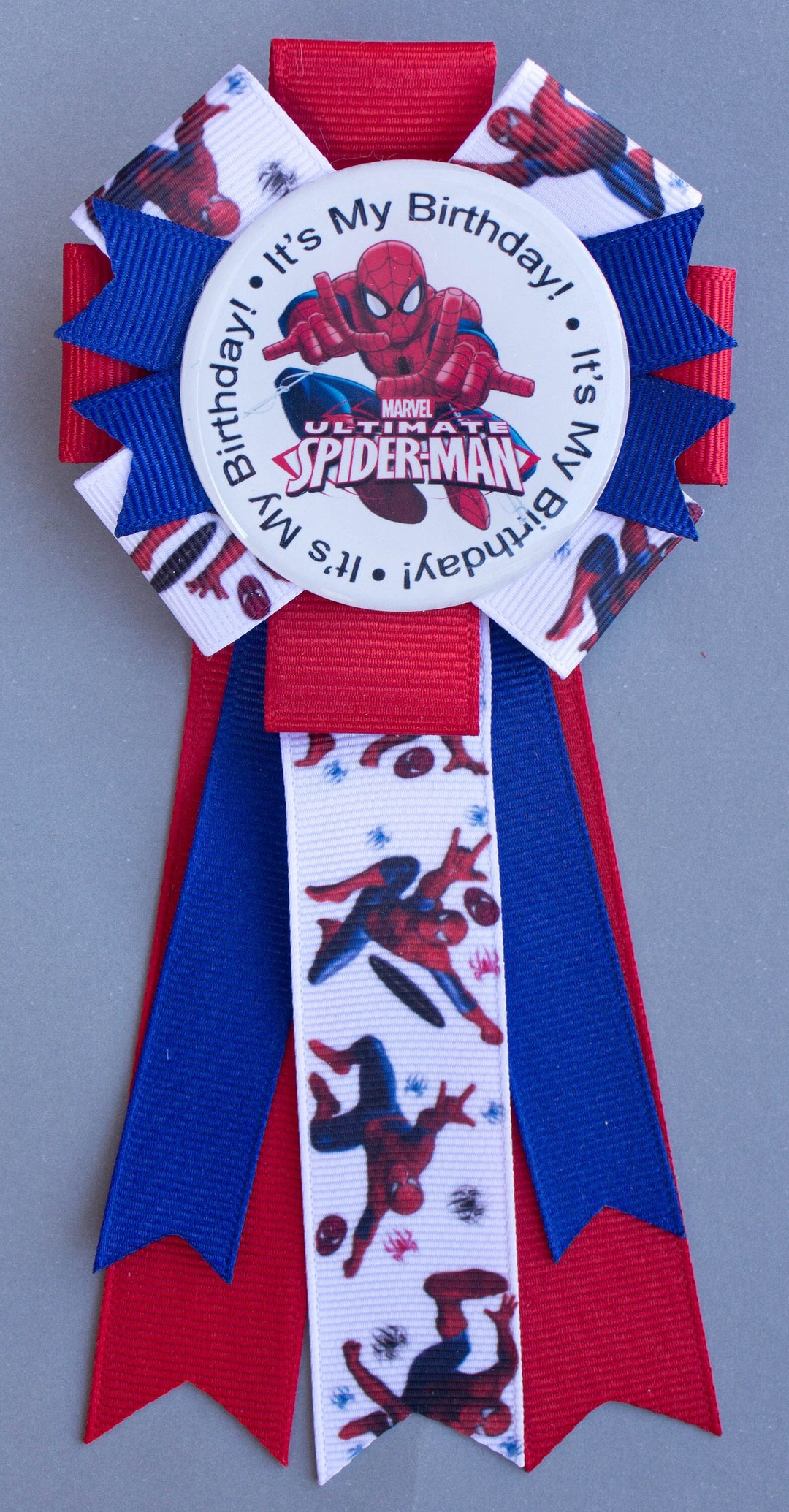 Spiderman Birthday Pin Spiderman Birthday Spiderman Party - Etsy