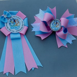 Bluey Birthday Pin, Bluey Birthday, Bluey Party, Bluey Hair Bow, Bluey ...