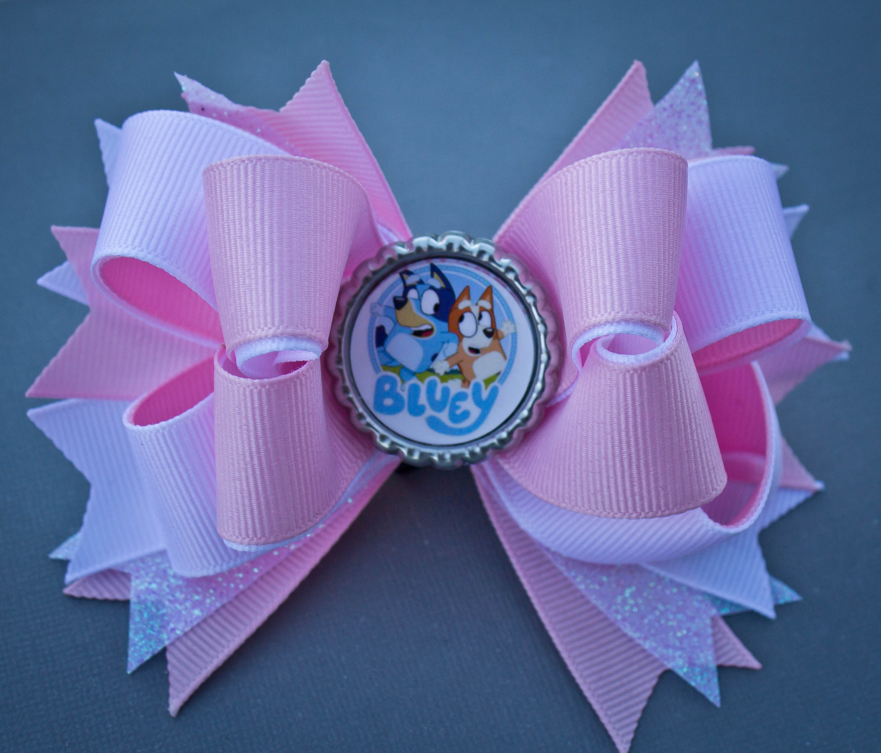 Bluey Bow, Bluey Hair Bow, Bluey Party, Bluey Birthday, Bluey and Bingo ...