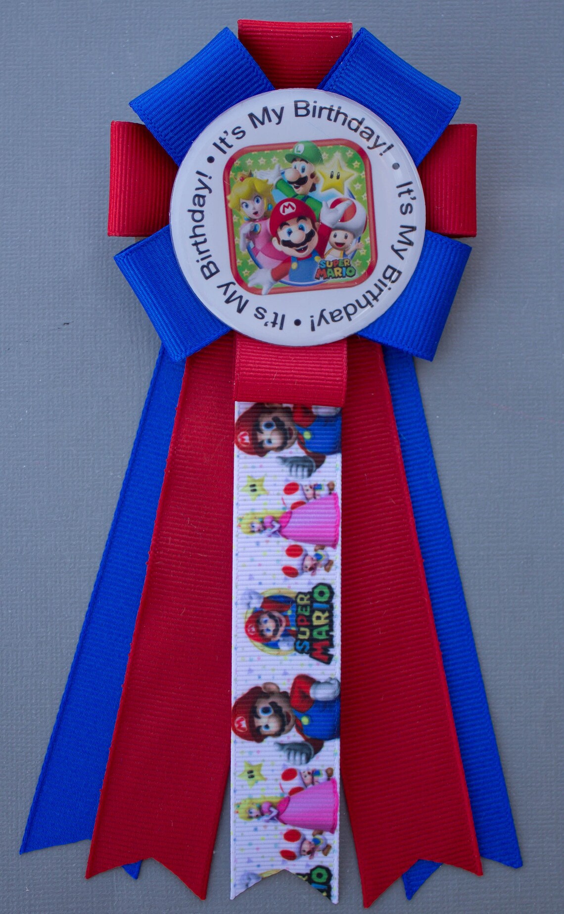 Super Mario Birthday Bow Super Mario Party Mario Kart - Etsy