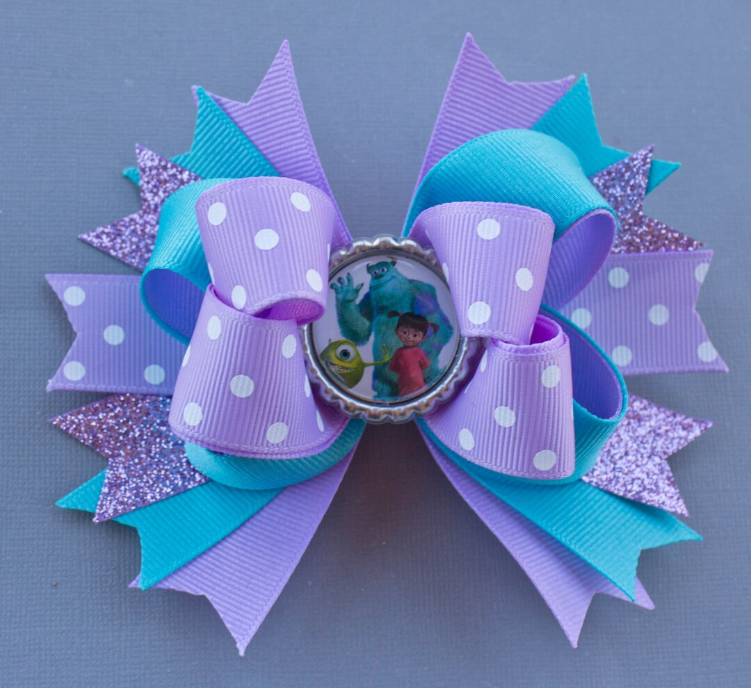 Monsters Inc Bow, Monsters Inc Hair Bow, Monsters Inc Party, Monsters ...