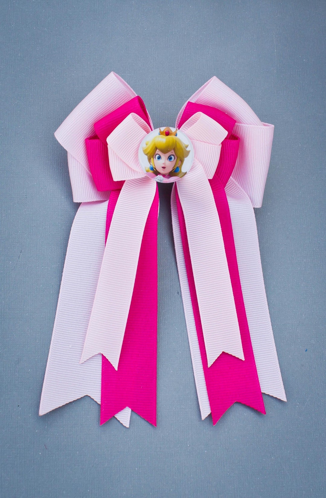 Princess Peach Bow, Princess Peach Hair Bow, Princess Peach Party ...