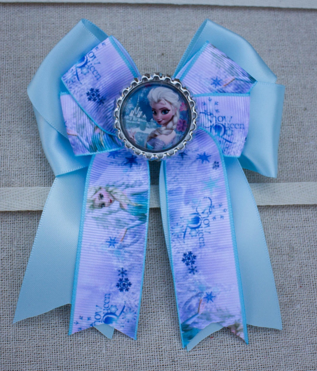 Frozen Bow, Frozen Hair Bow, Elsa Bow, Elsa Hair Bow, Frozen Party ...