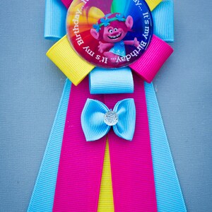 Trolls Poppy Bow, Trolls Bow, Poppy Bow, Trolls Party, Trolls Birthday ...