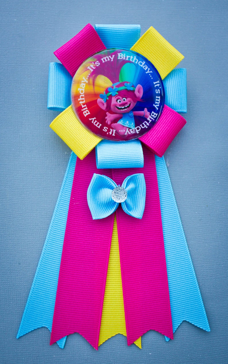 Trolls Poppy Bow, Trolls Bow, Poppy Bow, Trolls Party, Trolls Birthday ...