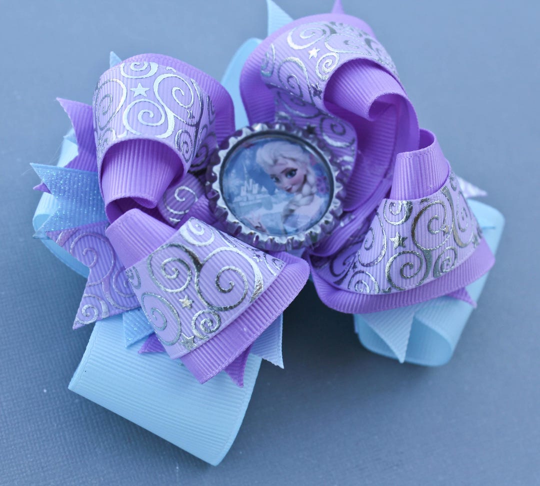 Frozen Bow, Elsa Bow, Frozen Elsa Bow, Frozen Party, Frozen Birthday ...
