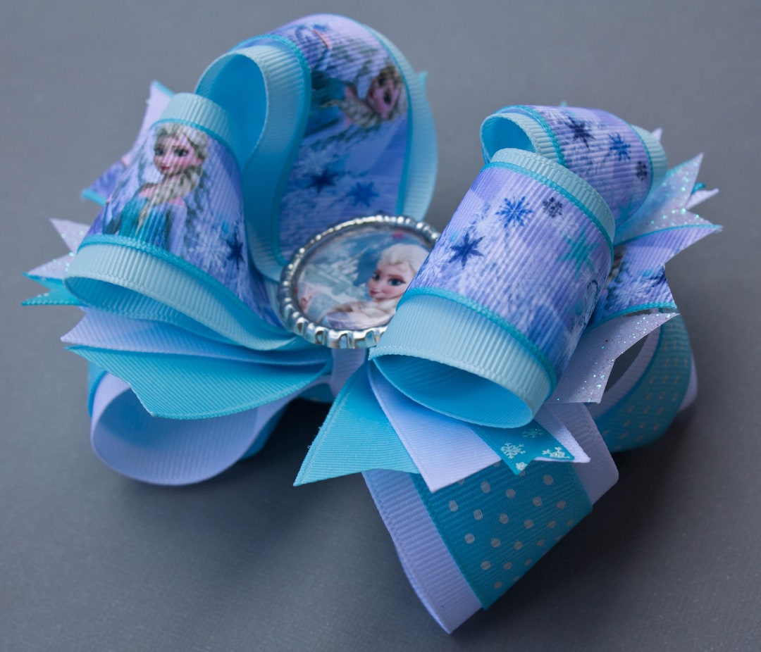 Frozen Hair Bow, Elsa Hair Bow, Frozen Bow, Elsa Bow, Frozen Birthday ...