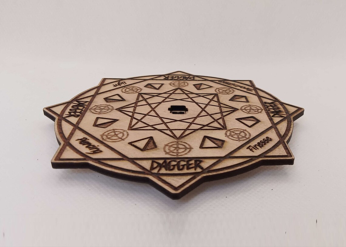 Wooden Dagger With Dice D4 D&D Roleplaying Game - Etsy