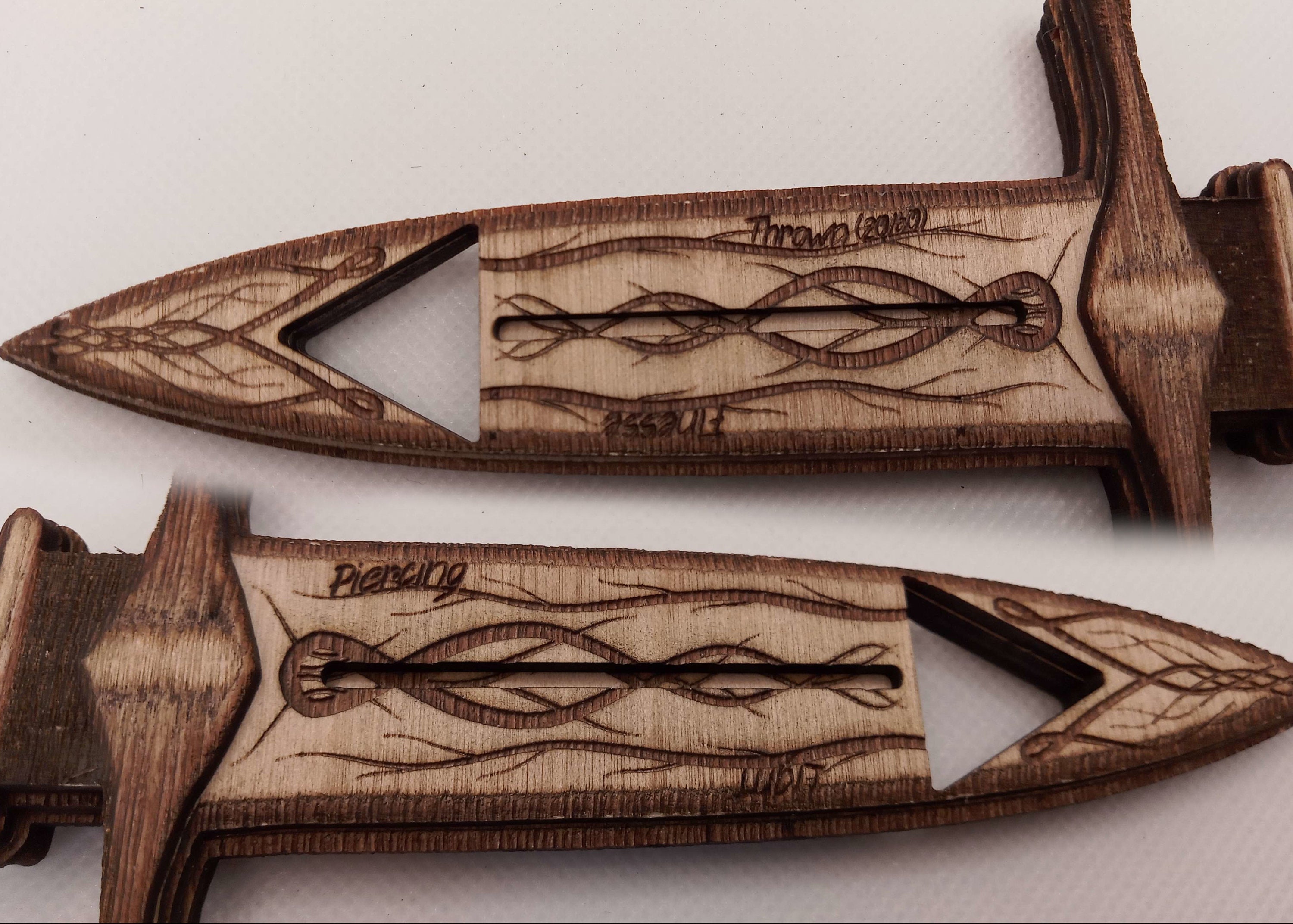 Wooden Dagger With Dice D4 D&D Roleplaying Game - Etsy