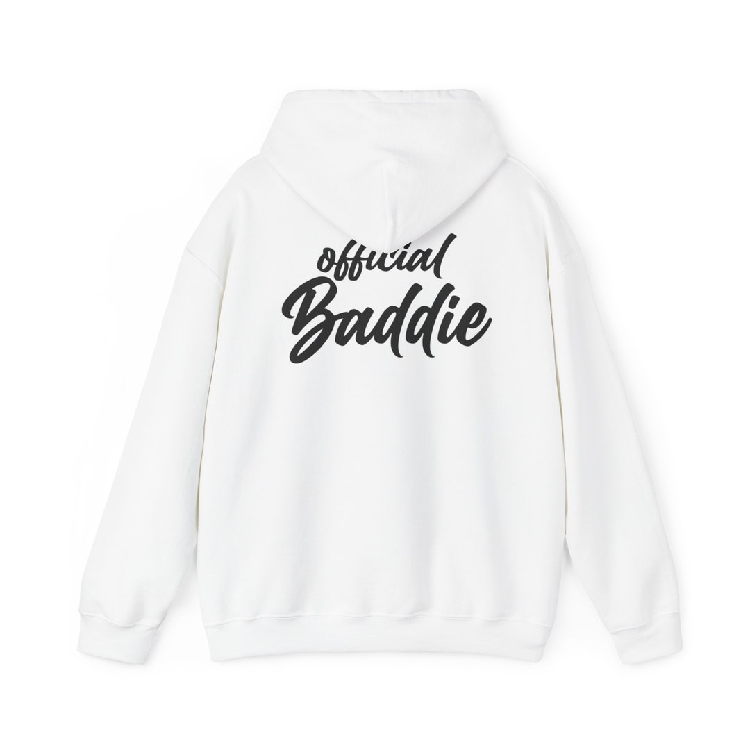 Official Baddie Premium Unisex Hooded Sweatshirt Black Letters - Etsy