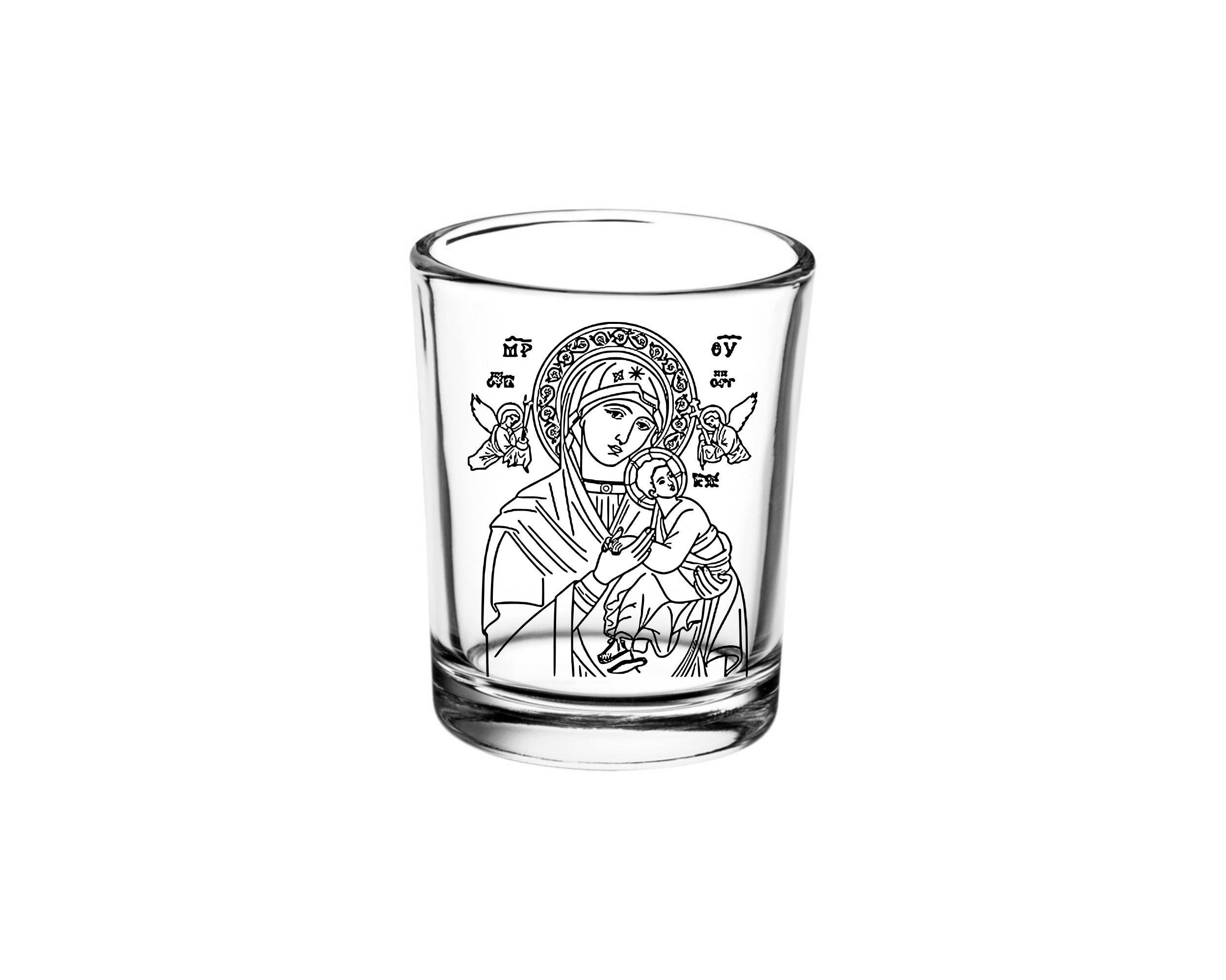 Our Lady of Perpetual Help, Mother Mary Clear Votive Holder – Marian ...