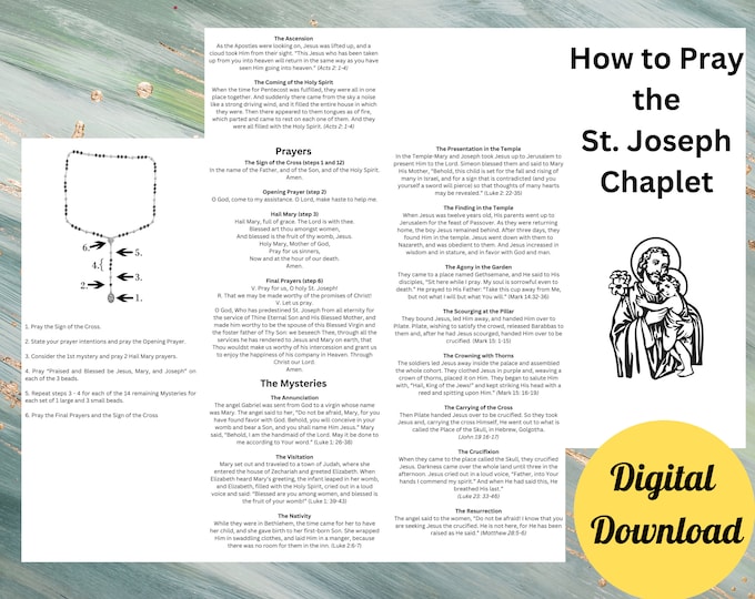 St. Joseph Chaplet - Etsy