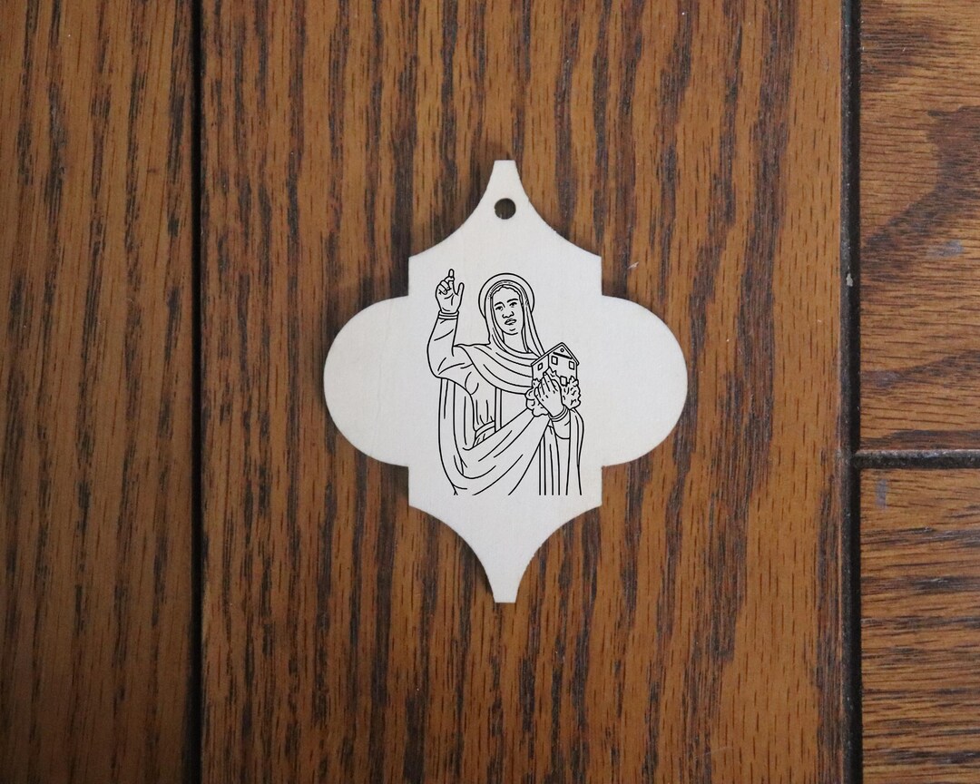 St. Ephigenia of Ethiopia Wooden Ornament – Handmade Catholic Gift - Etsy
