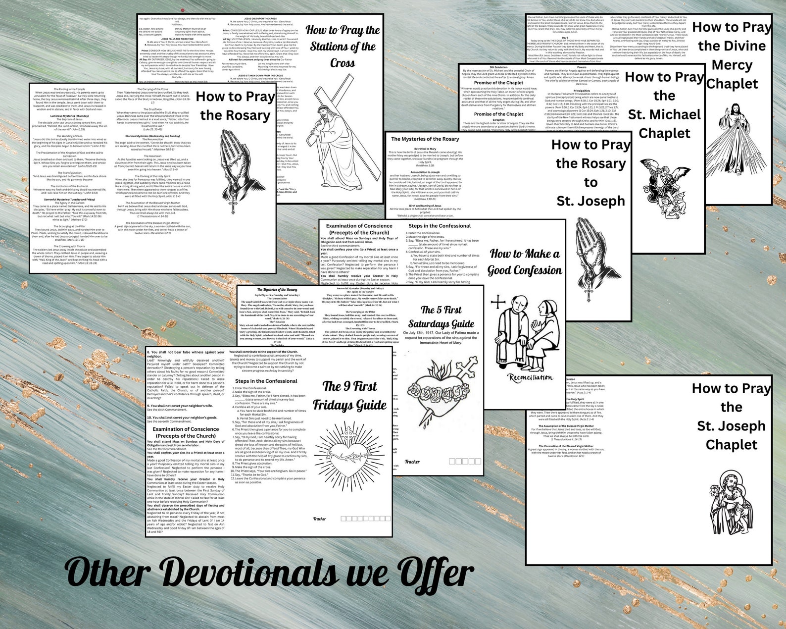 How to Pray the Divine Mercy Chaplet Guide, Catholic Devotional Booklet ...