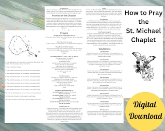 How to Pray the Rosary Guide, Catholic Devotional Booklet, Minimalist ...