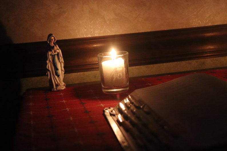 St. Catherine Siena Clear Votive Holder, Catholic Religious Devotional ...
