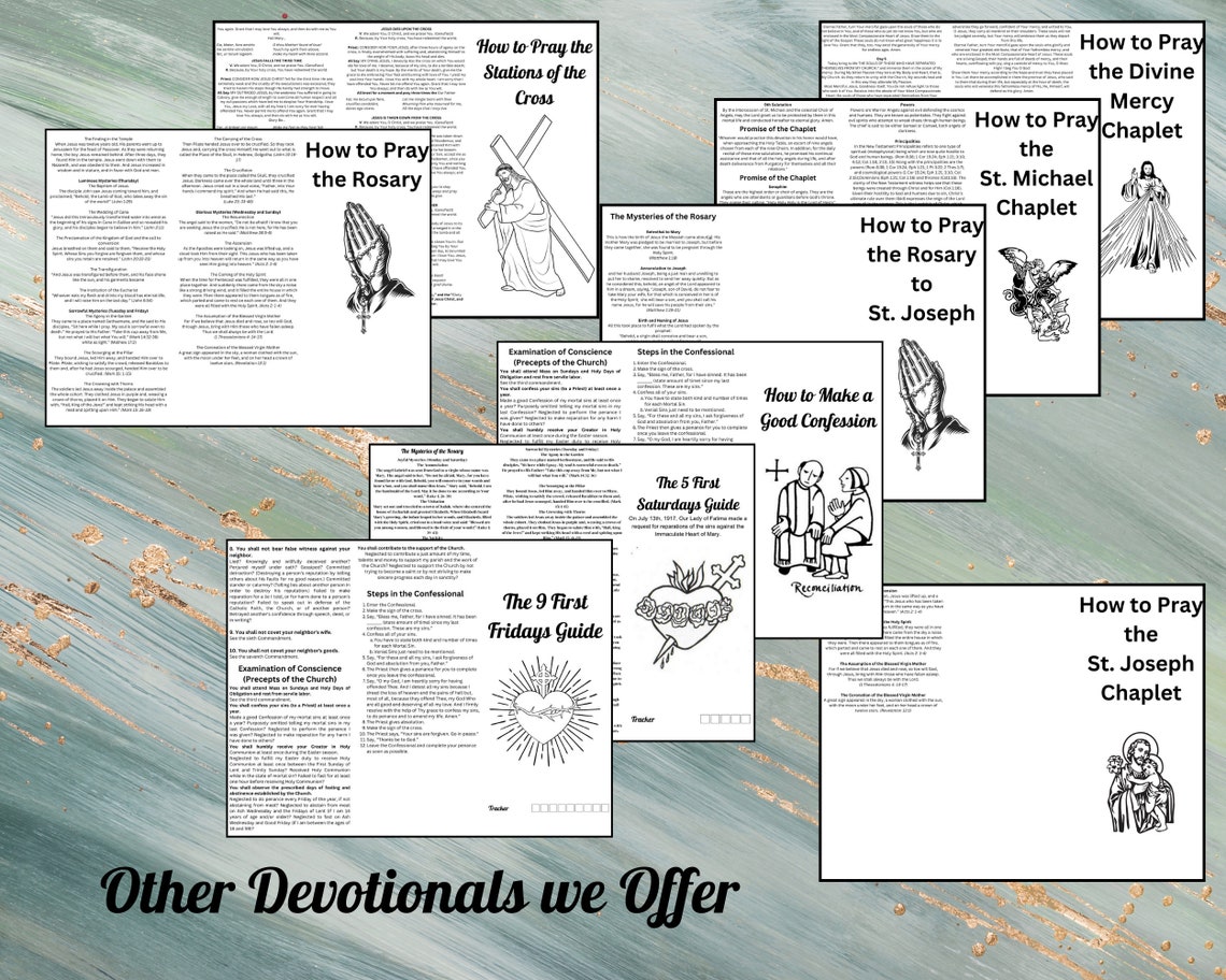 The 9 First Friday Devotion How to Nine First Friday Tracker for ...