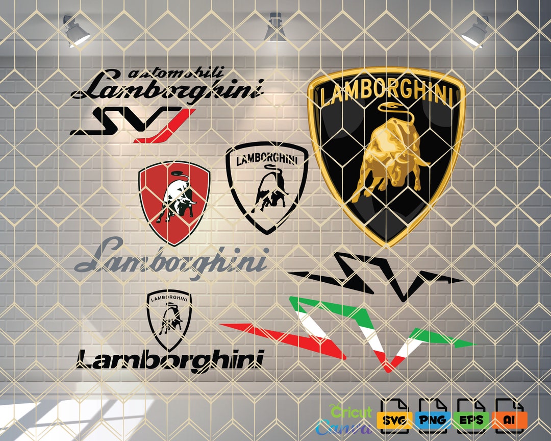 LAMBORGHINI SVG PNG Eps and Ai Formats Ready to Use for - Etsy