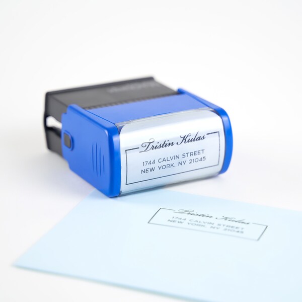 Self Inking Address Stamp - Etsy