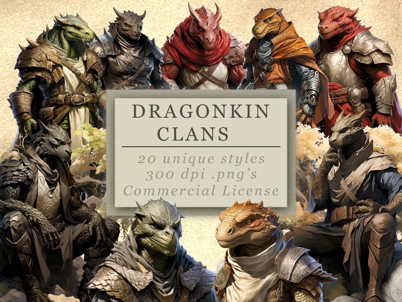 Dragonkin Clans Art Collection for Art and Design, Fantasy Dragons ...