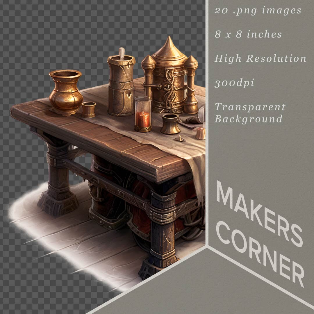 265 Images Ultimate Fantasy Furniture Clip Art Bundle for Fantasy Art ...