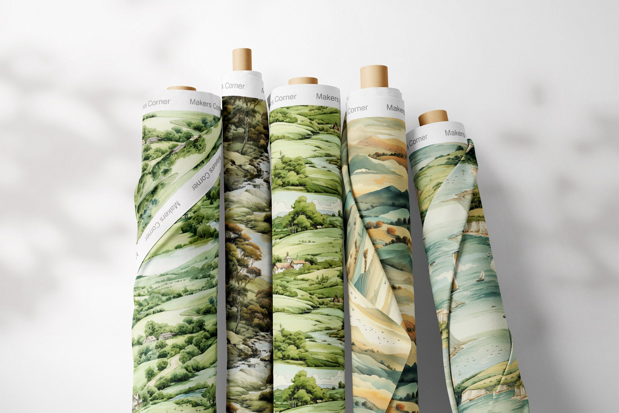 British Landscapes Digital Design Papers, Landscape Pattern, Scenic ...